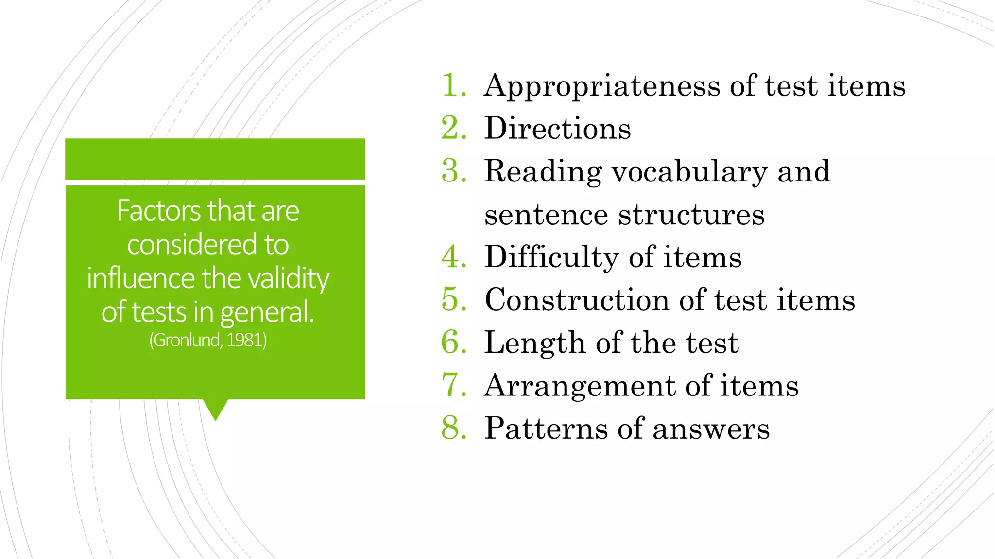Report-Characteristics of good test.pptx | Standardized Testing ...