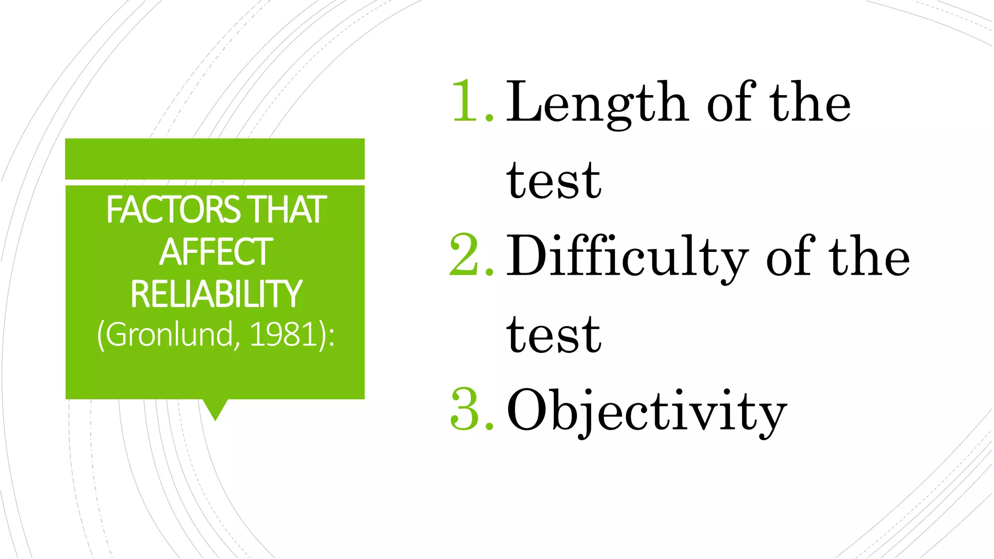 Report-Characteristics of good test.pptx | Standardized Testing ...