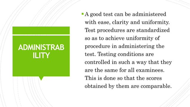 Report-Characteristics of good test.pptx | Standardized Testing ...