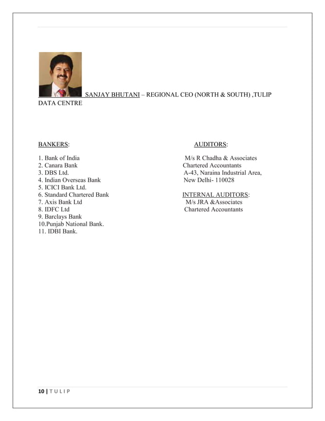 Corporate Relationship management of Tulip Telecom in Eastern Region | PDF