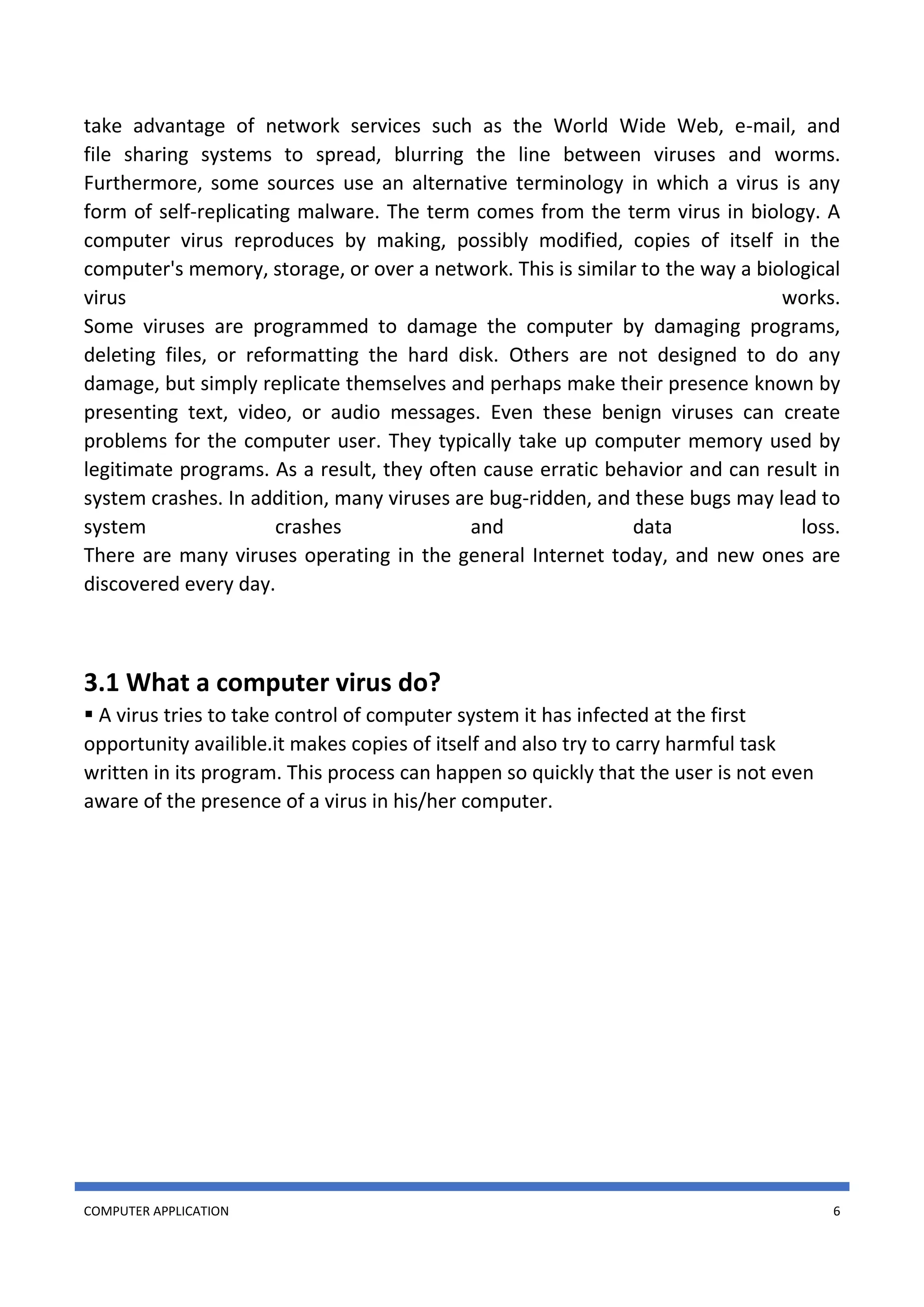 computer virus Report | PDF