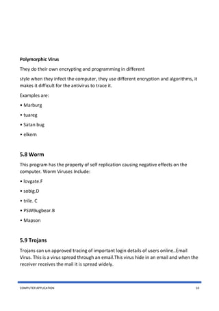 computer virus Report | PDF