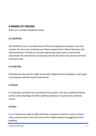 computer virus Report | PDF