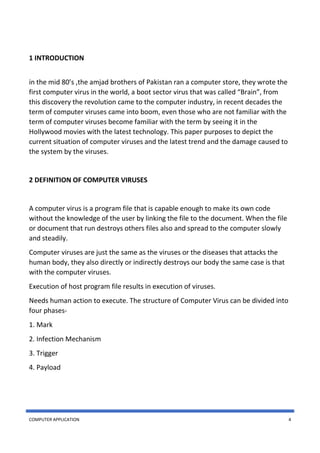 computer virus Report | PDF