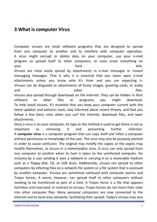 computer virus Report | PDF