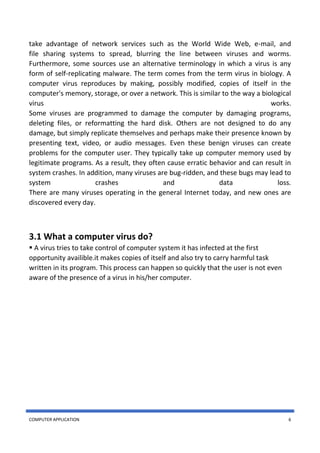 computer virus Report | PDF