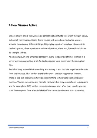 computer virus Report | PDF