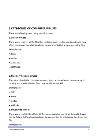 computer virus Report | PDF