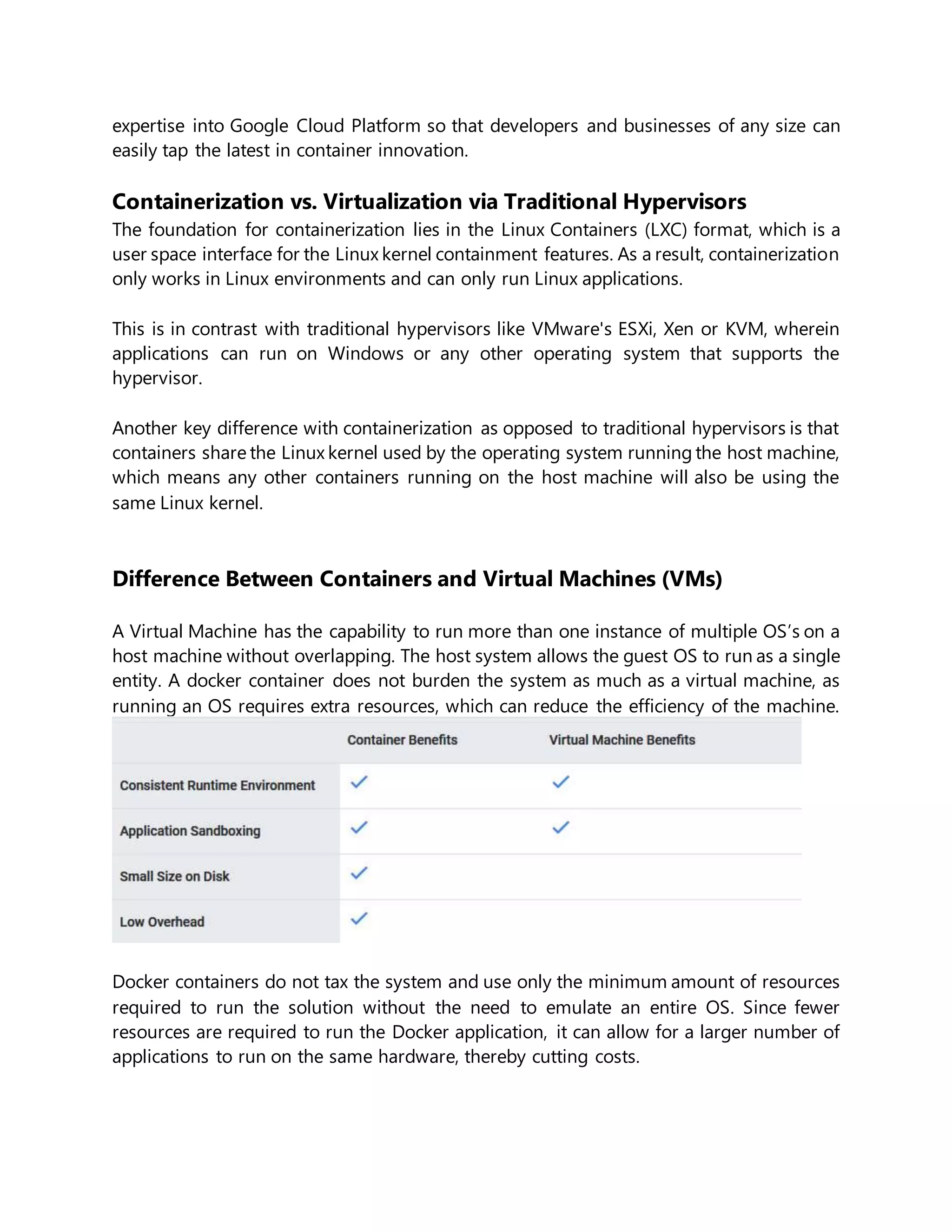 Containerization Report | DOCX