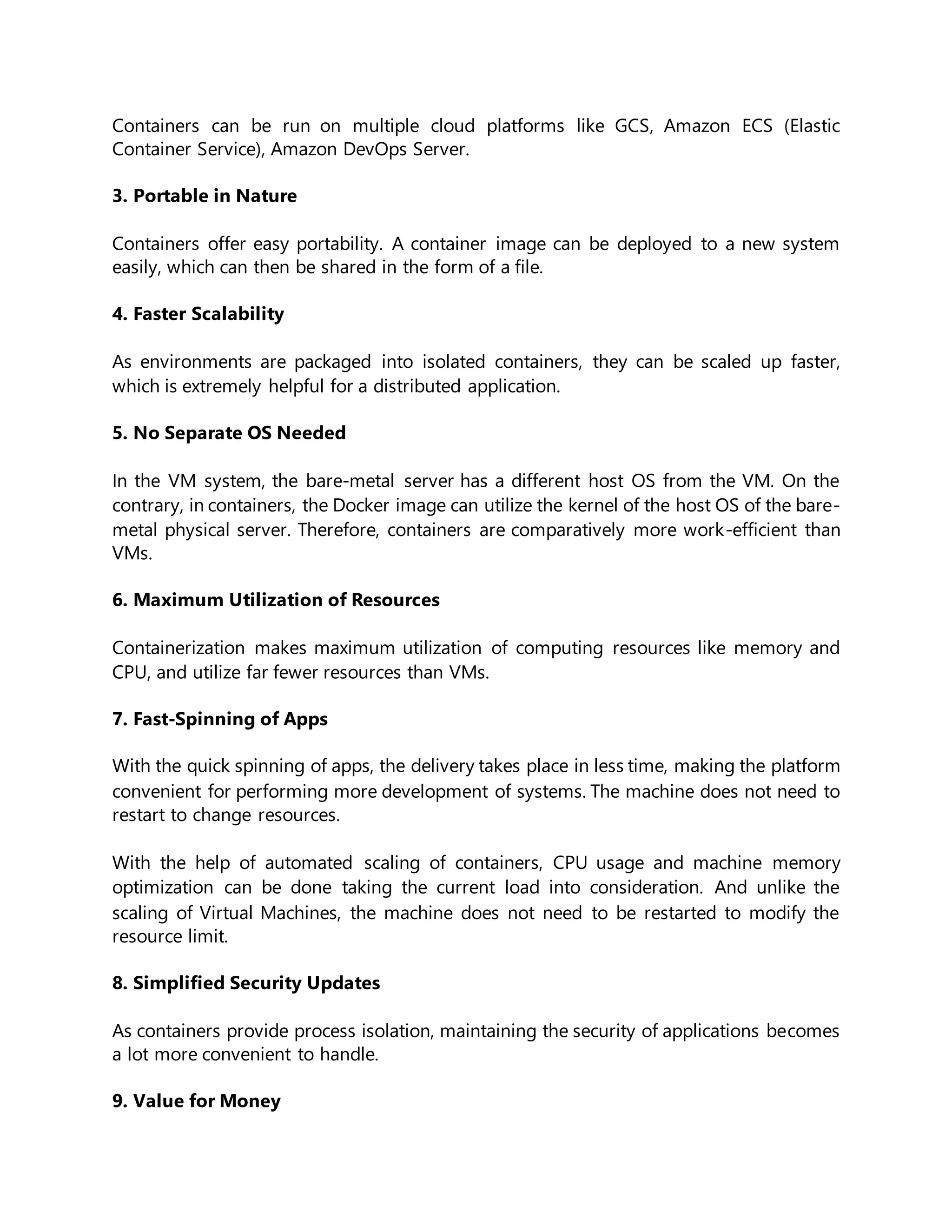 Containerization Report | DOCX