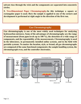 Chromatography (Physical Chemistry Report) | PDF