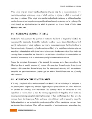 CURRENCY MANAGEMENT: ISSUES AND CHALLENGES IN THE STATE OF J & K | PDF