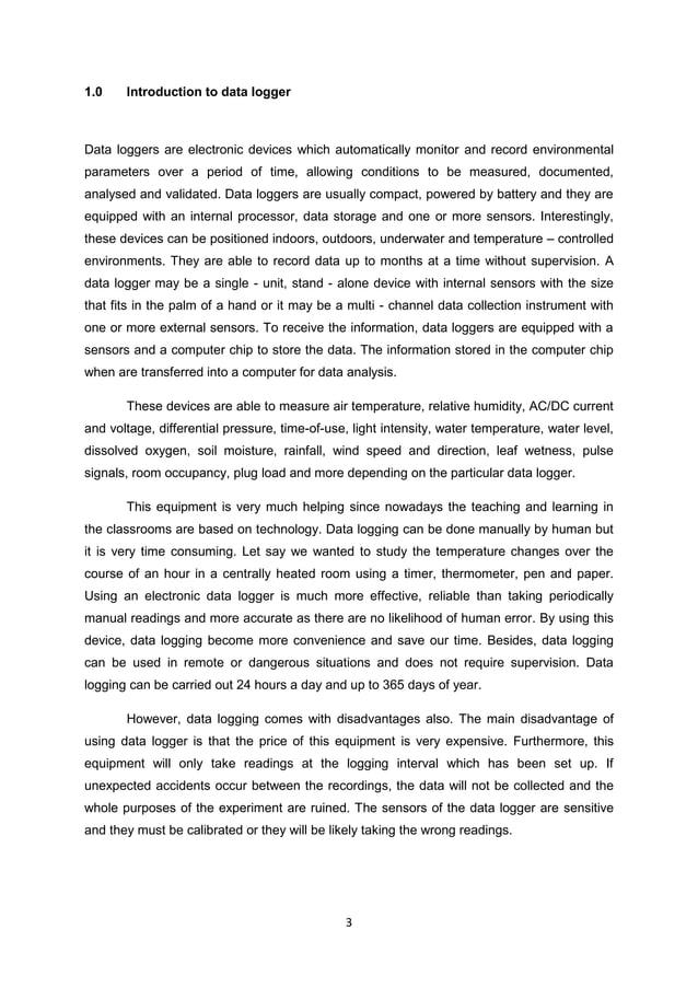 Report data-logger full | PDF