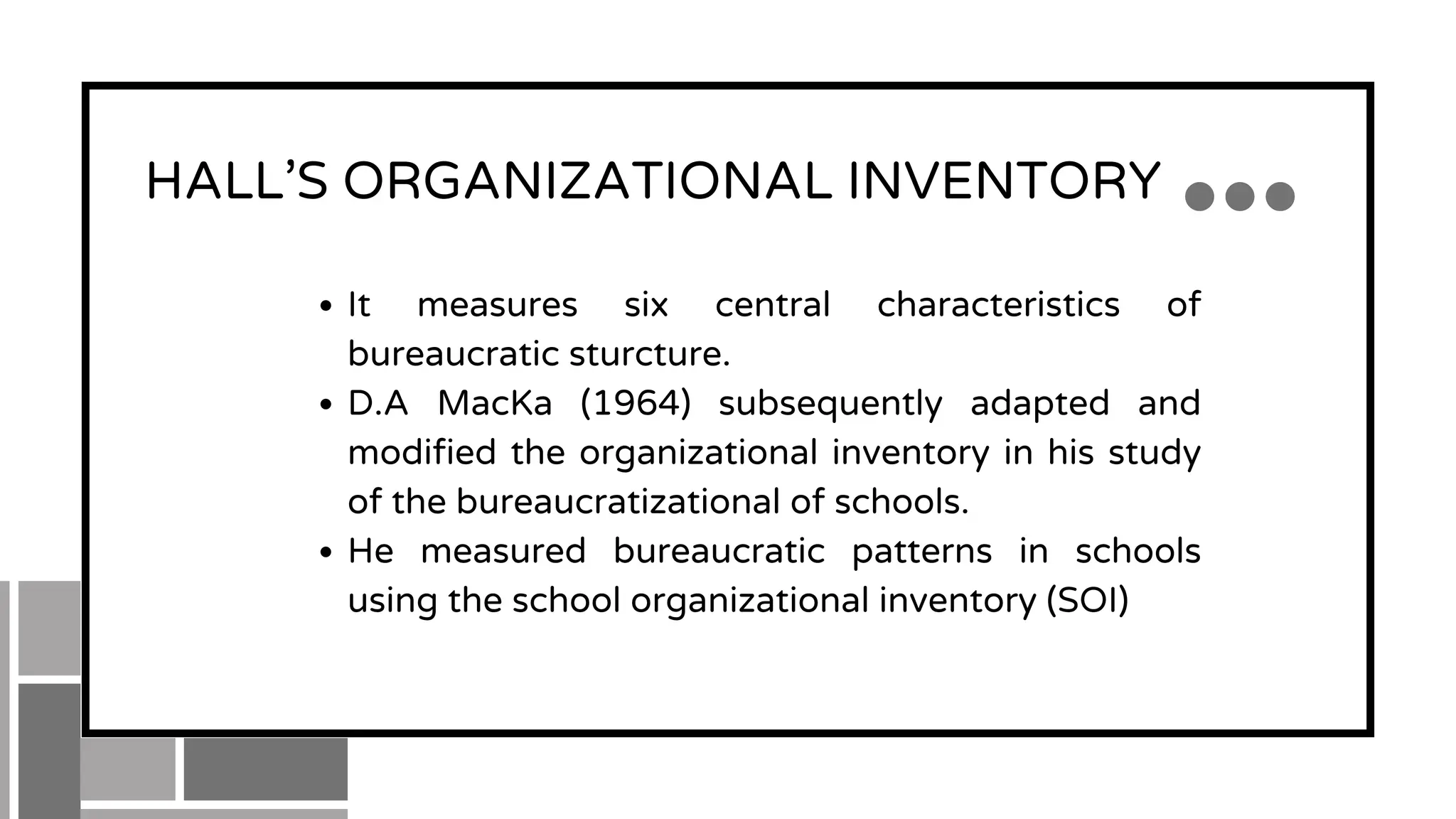 HALL'S ORGANIATIONAL INVENTORY REPORT - EDUC 6 | PDF