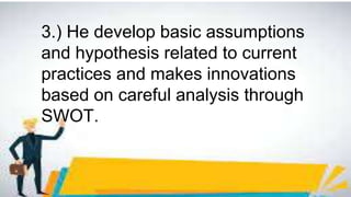 Characteristics of innovator entrepreneur in solving problems | PPTX