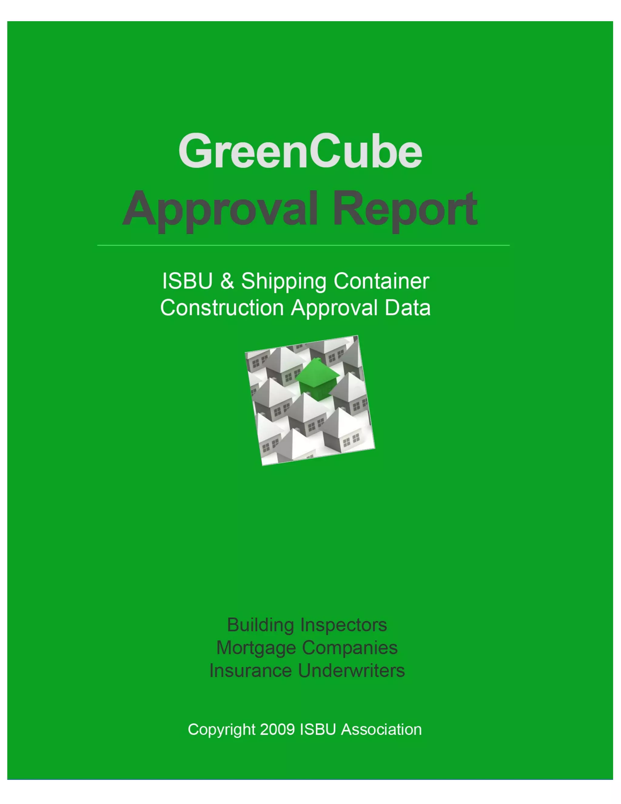 ISBU & Shipping Container Construction Approval Data | PDF