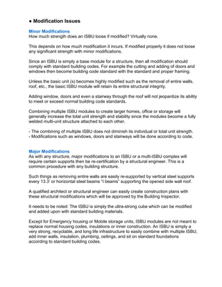 ISBU & Shipping Container Construction Approval Data | PDF