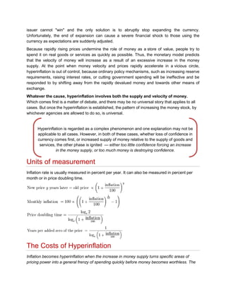 Macroeconomics Report on Hyperinflation | PDF