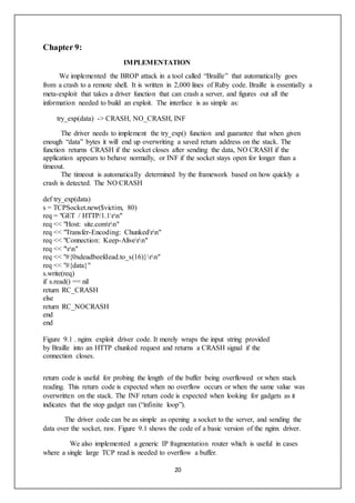 Report on hacking blind | PDF