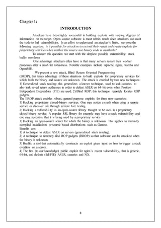 Report on hacking blind | PDF