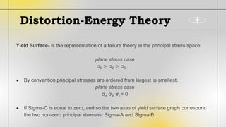 Machine Design Distortion Energy Theory for ductile materials | PPTX