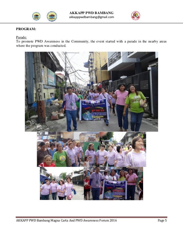 AKKAPP PWD Bambang - Persons With Disabilities Awareness Forum 2016 ...