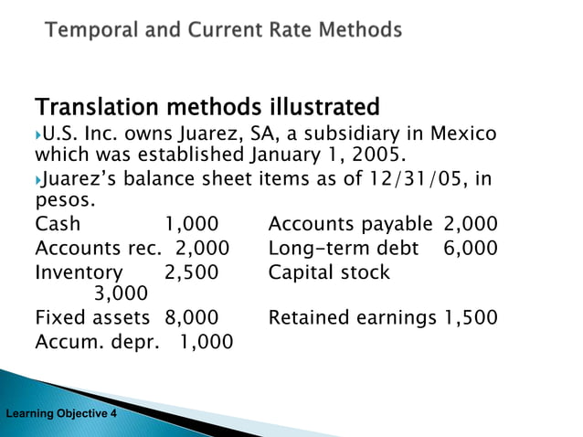 Chapter 7 - Translation of Foreign Currency Financial Statements | PPT