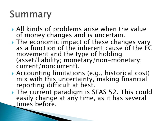 Chapter 7 - Translation of Foreign Currency Financial Statements | PPT