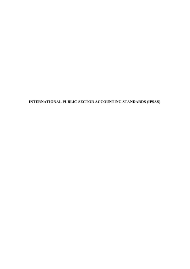 Report on-international public-sector accounting standards (ipsas) | PDF | Business Accounting ...