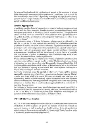 Report on-international public-sector accounting standards (ipsas) | PDF
