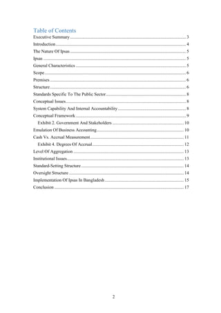 Report on-international public-sector accounting standards (ipsas) | PDF