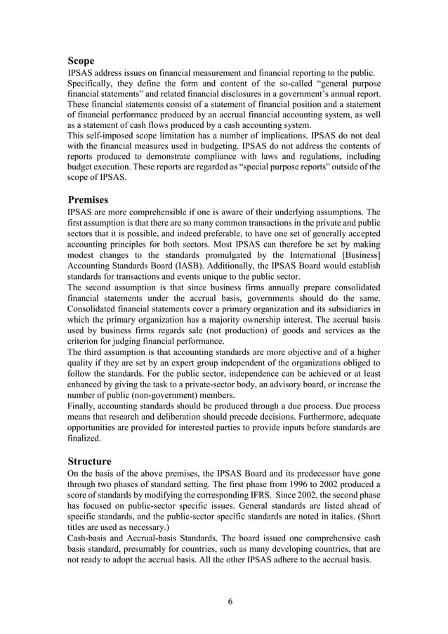 Report on-international public-sector accounting standards (ipsas) | PDF | Business Accounting ...