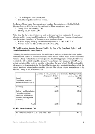 Report on the Crawl and Harvest of the Whole Australian Web ... | PDF