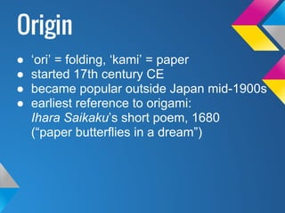 Report origami | PDF