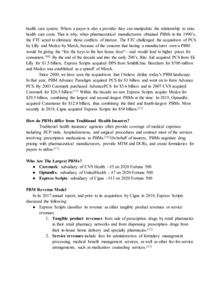 PBMs Report (Holden Young - Roseman University of Health Sciences) | PDF