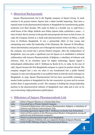 Performance Appraisal of Square Pharmaceutical ltd | PDF