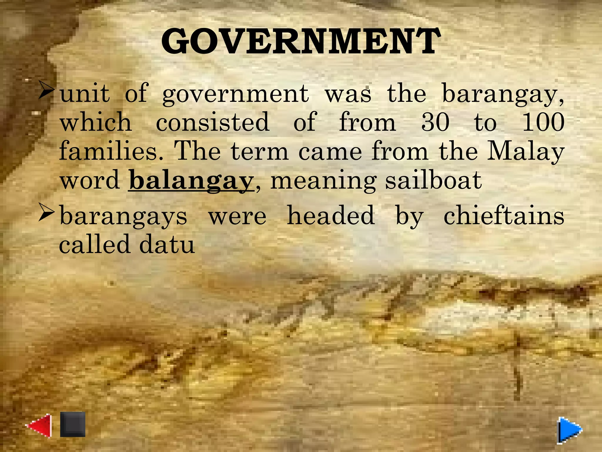 Report pre spanish civilization | PPT