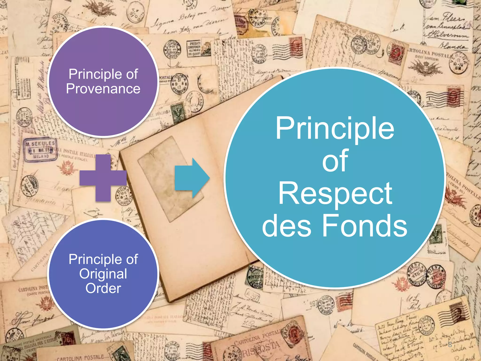 Archival Science - Provenance, Original Order and Respect des Fonds | PPTX