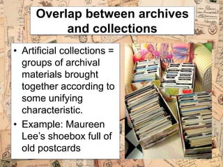 Archival Science - Provenance, Original Order and Respect des Fonds | PPTX