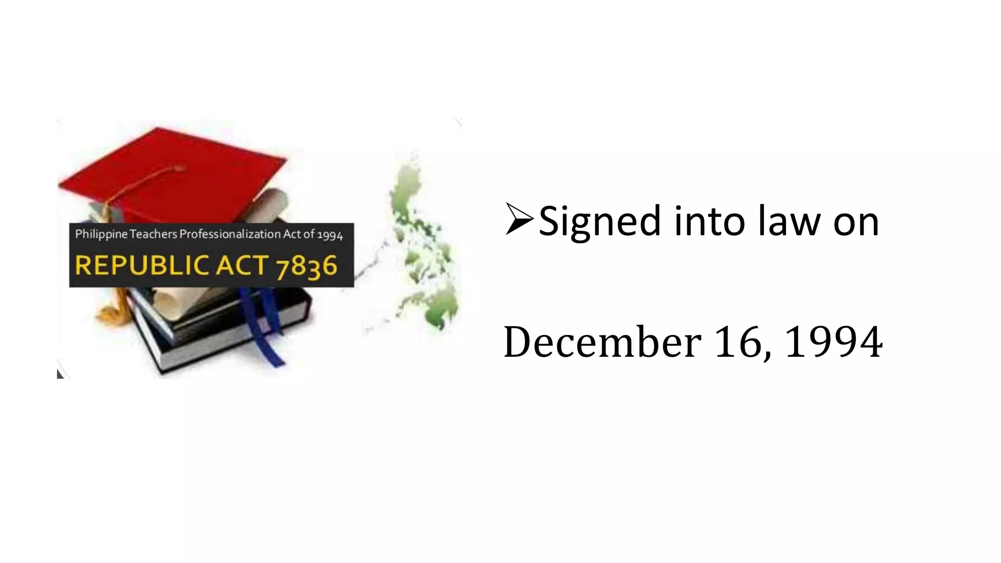 Report republic-act-7836 | PPTX