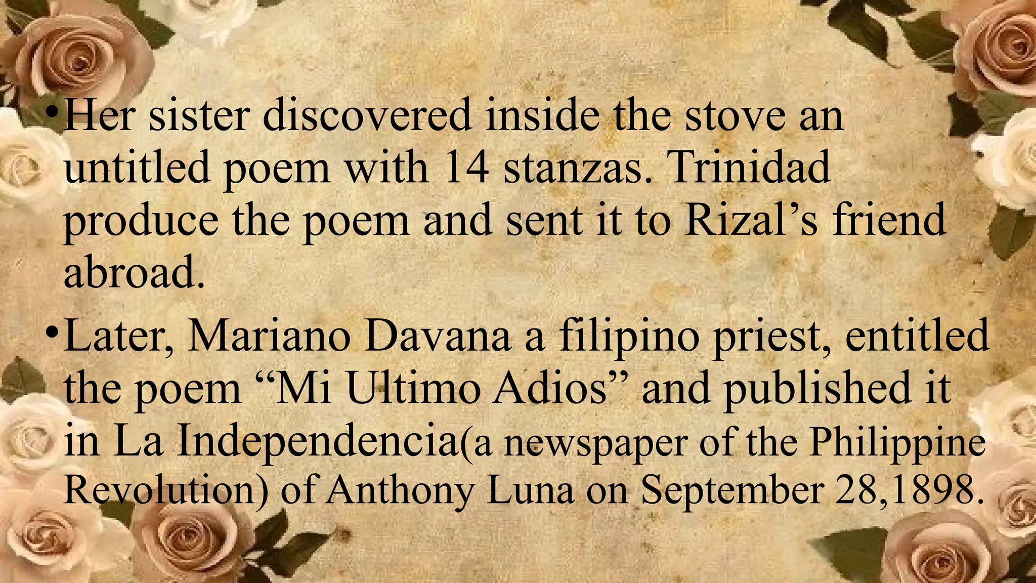 Mi Ultimo Adios or My Last Farewell of Rizal | PPTX