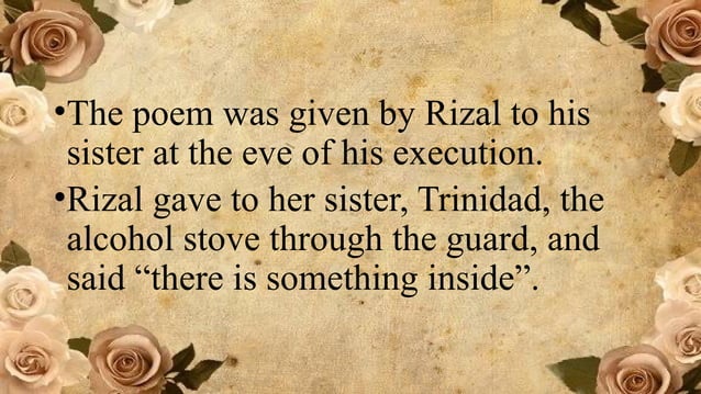 Mi Ultimo Adios or My Last Farewell of Rizal | PPTX
