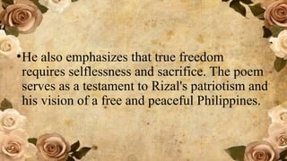 Mi Ultimo Adios or My Last Farewell of Rizal | PPTX