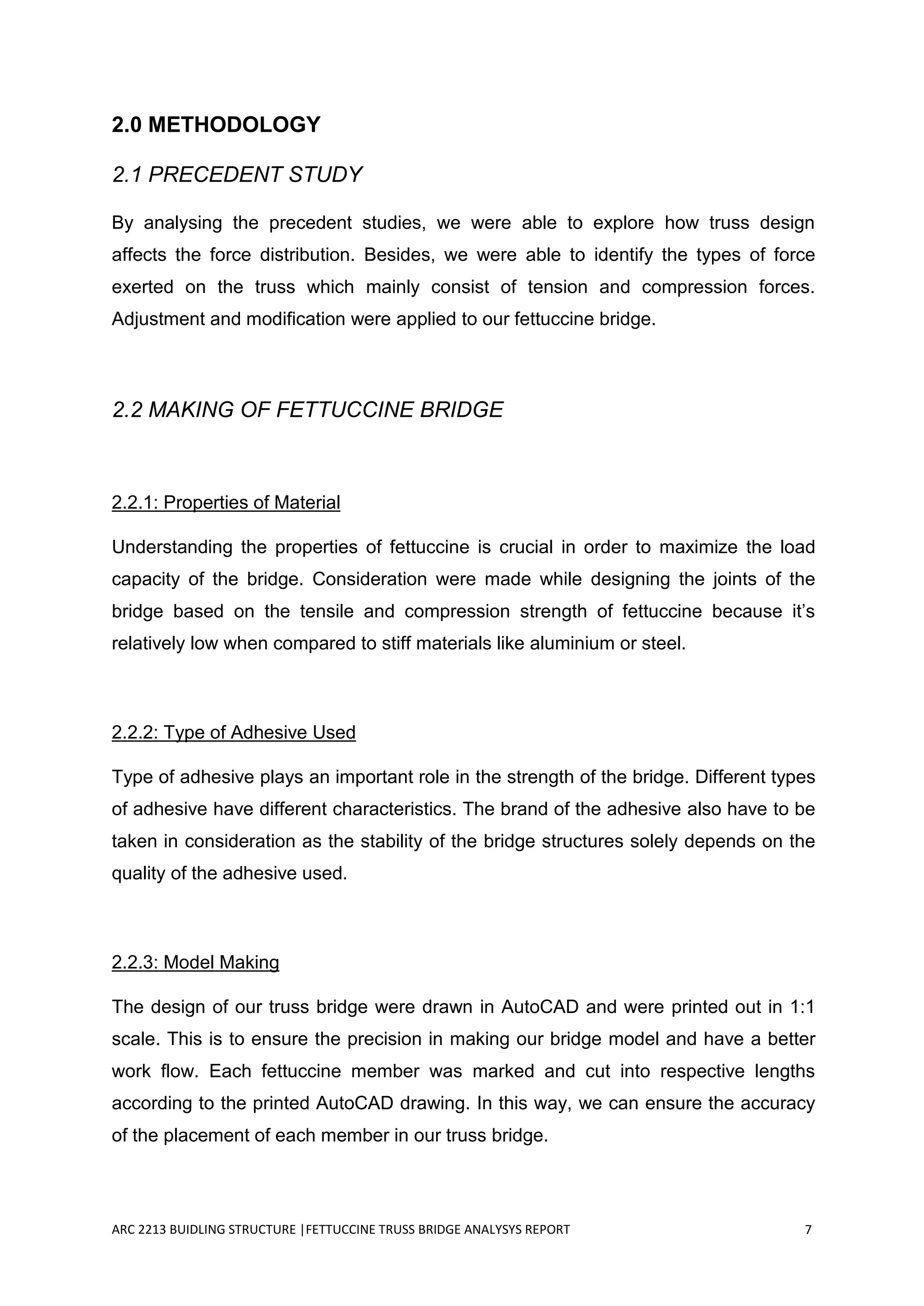 Truss Bridge Report | PDF