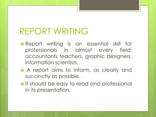 REPORT there are several key elements and structures | PDF