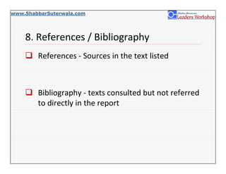 Report writing | PPT