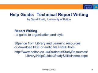 Report writing | PPT