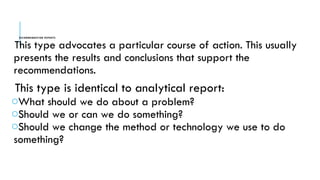 REPORT-WRITING topics in English for Academic and Professional Purposes ...