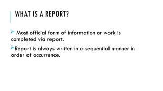 REPORT-WRITING topics in English for Academic and Professional Purposes ...