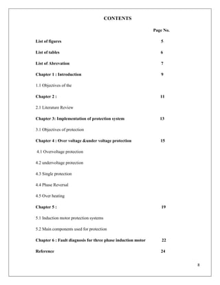 induction motor protection system | PDF